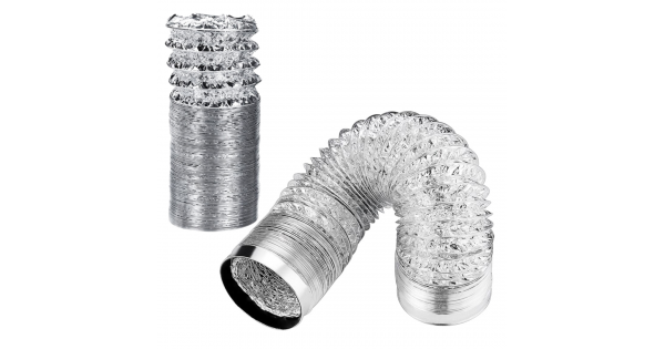 8M Ventilator Aluminum Tube Air Ventilation Pipe Hose Flexible Exhaust ...