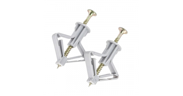 50PCS Butterfly Shape Plastic Expansion Drywall Anchor Kit with Screws ...