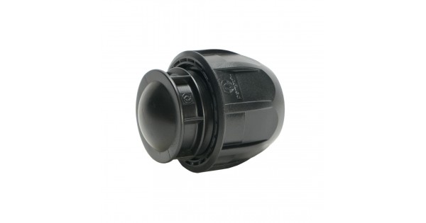 Poly End Cap Pipe Fitting Connectors Water Pipe Garden Irrigation Water ...